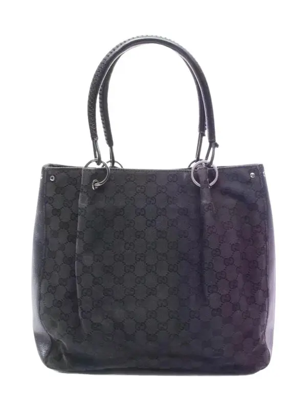 Gucci Gg Canvas Tote Bag - Black