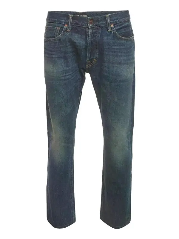 TOM FORD Cotton Regular-fit Jeans - Blue