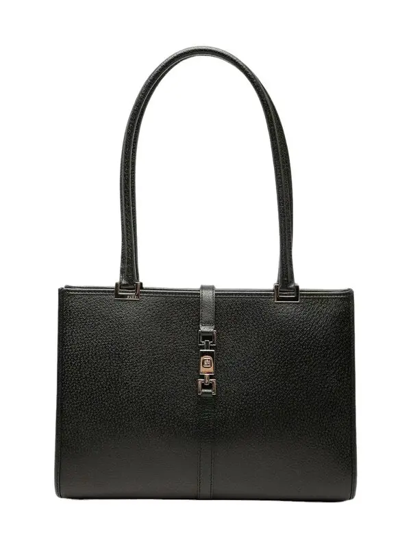 Gucci 2000-2015 Calfskin Jackie Tote Bag - Black