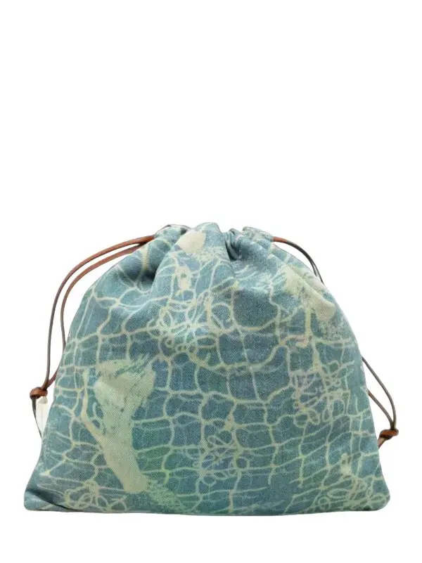 Loewe Denim Drawstring Bag - Blue