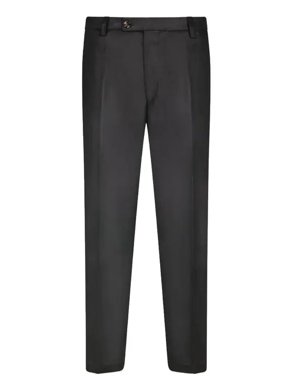 DELL'OGLIO Linen Trousers - Black