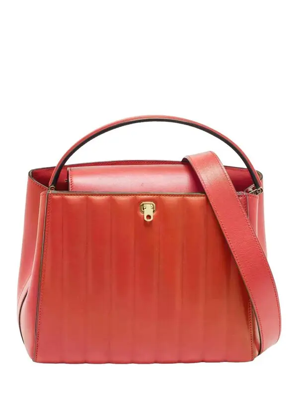 VALEXTRA Brera Quilted Tote Bag - Red