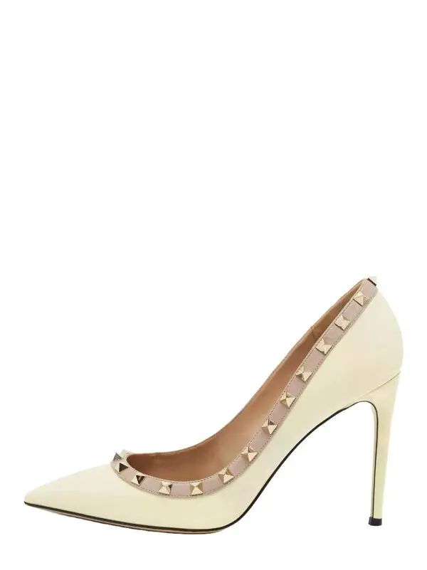 Valentino Garavani Rockstud Pointed-toe Stiletto Pumps - Neutrals