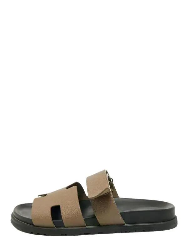 Hermès Chypre Touch-strap Sandals - Brown