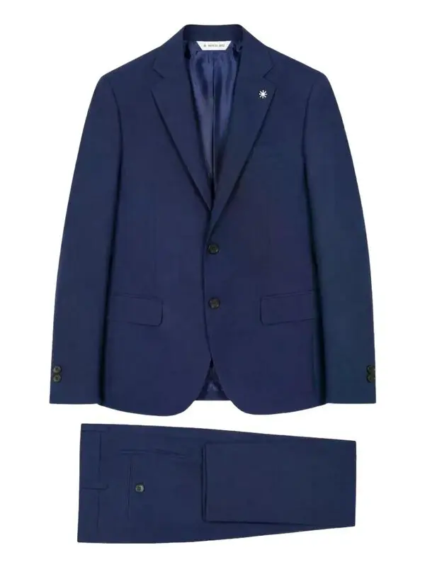 MANUEL RITZ Single-breasted Two-piece Suit - Blue