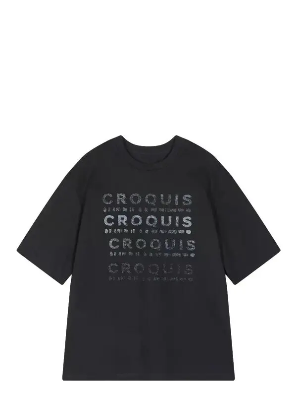 CROQUIS Graphic-print T-shirt - Black