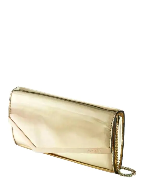 JIMMY CHOO Emmie Clutch Bag With -tone Hardware - Gold