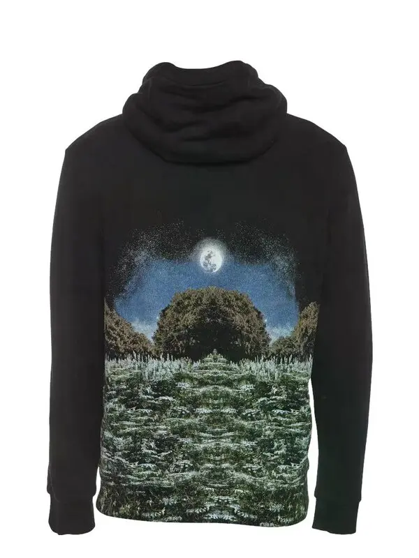 Burberry Unicorn Meadow Graphic-print Hoodie - Black