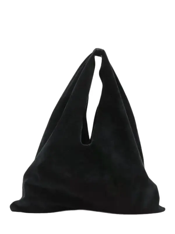 THE ROW 2010-2026 Small Suede Bindle Bag Handbag - Black