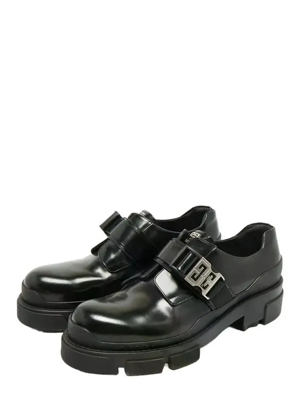 Givenchy 4g Buckled Derby Shoes - Black