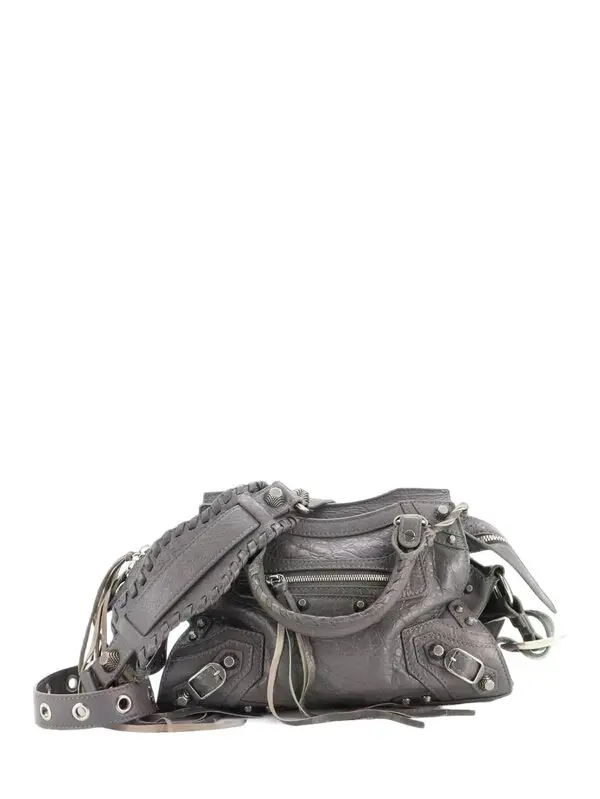 Balenciaga Neo Cagole City Bag Leather Xs Shoulder Bag - Grey
