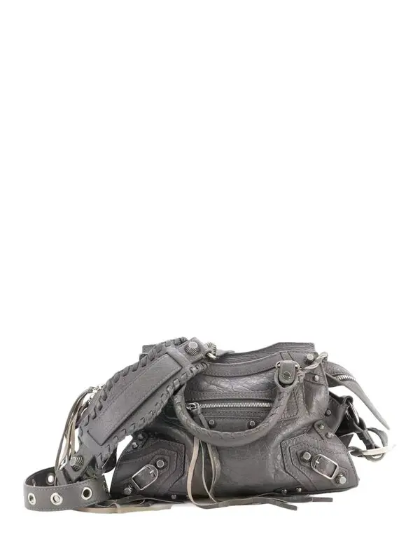 Balenciaga Neo Cagole City Bag Leather Xs Shoulder Bag - Grey