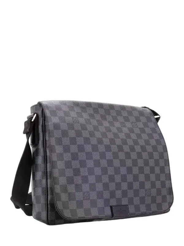 LOUIS VUITTON Damier Graphite Messenger Bag - Black