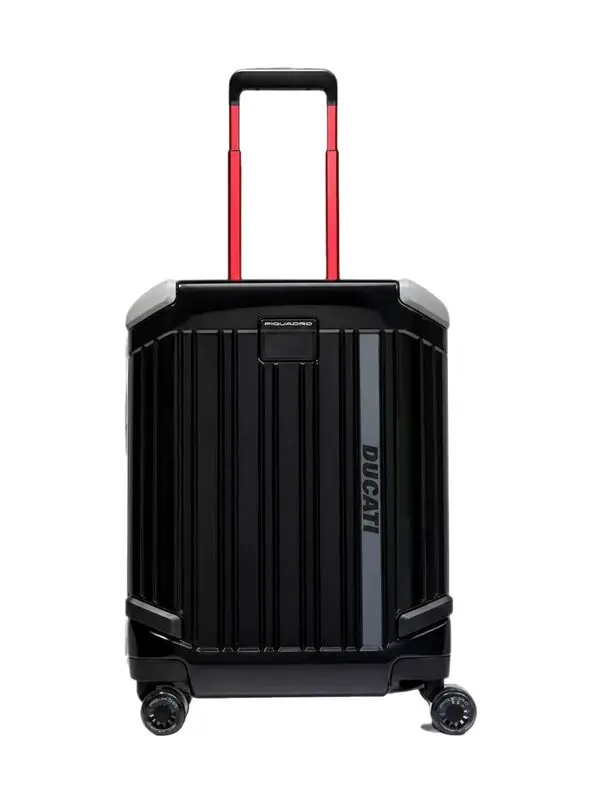 PIQUADRO X Ducati Ridged Suitcase - Black
