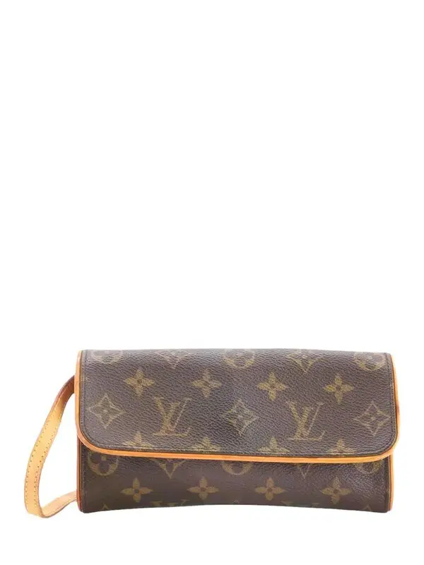 LOUIS VUITTON Twin Handbag Monogram Canvas Pm - Brown