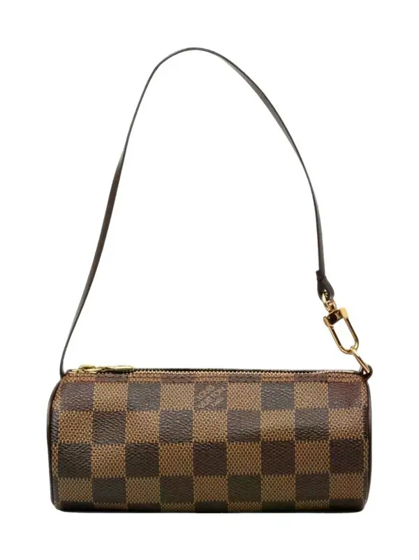 LOUIS VUITTON Damier Ebene Papillon Pochette - Brown