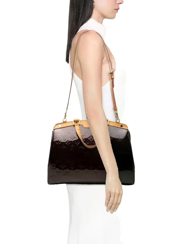 LOUIS VUITTON 2011 Monogram Vernis Brea Gm Satchel - Purple