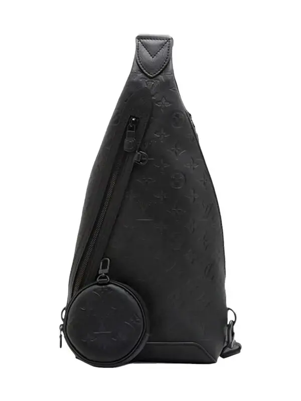 LOUIS VUITTON Monogram Shadow Duo Slingbag Crossbody Bag - Black
