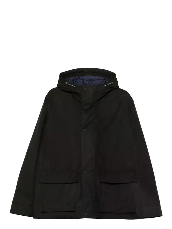 Herno Hooded Jacket With Flap Pockets - Black