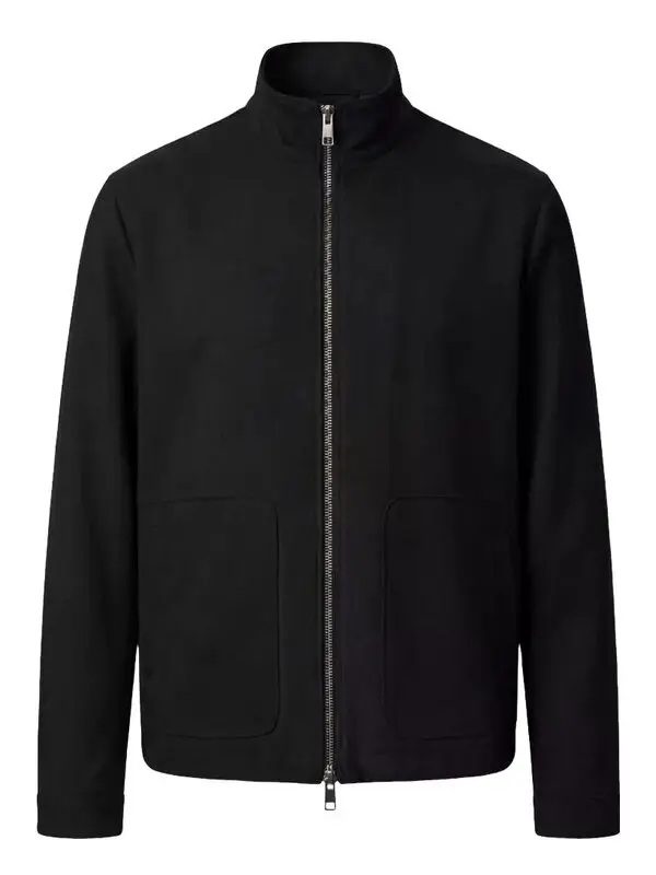 Calvin Klein Zip-up High-neck Jacket - Black