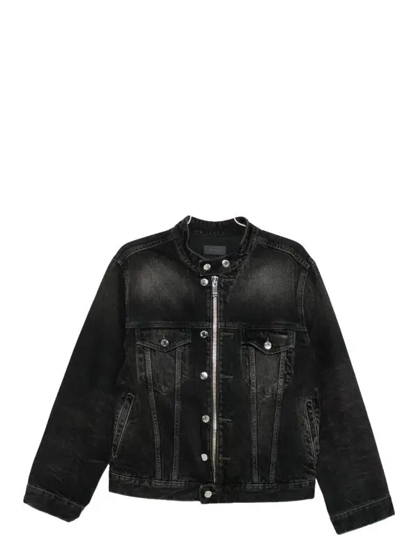 HAIKURE Zip-up Denim Jacket - Black