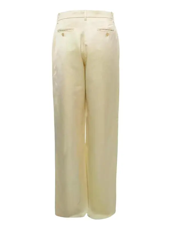 Magda Butrym Satin Palazzo Pants - Neutrals