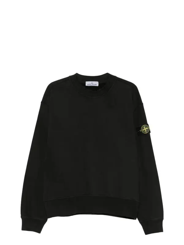 Stone Island Compass-patch Sweatshirt - Black