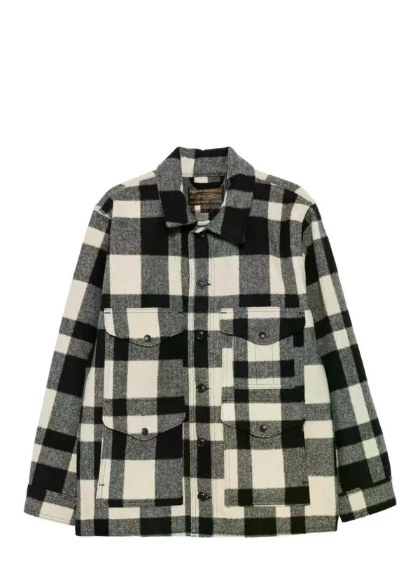 Filson Check-pattern Button-up Jacket - White