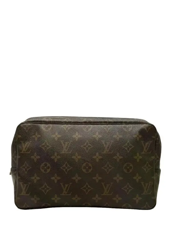LOUIS VUITTON 1986 Monogram Troussse Toilette 28 Clutch Bag - Brown