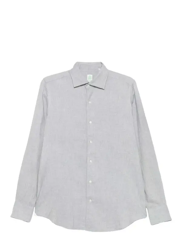 FINAMORE 1925 Button-down Long-sleeve Shirt - Grey