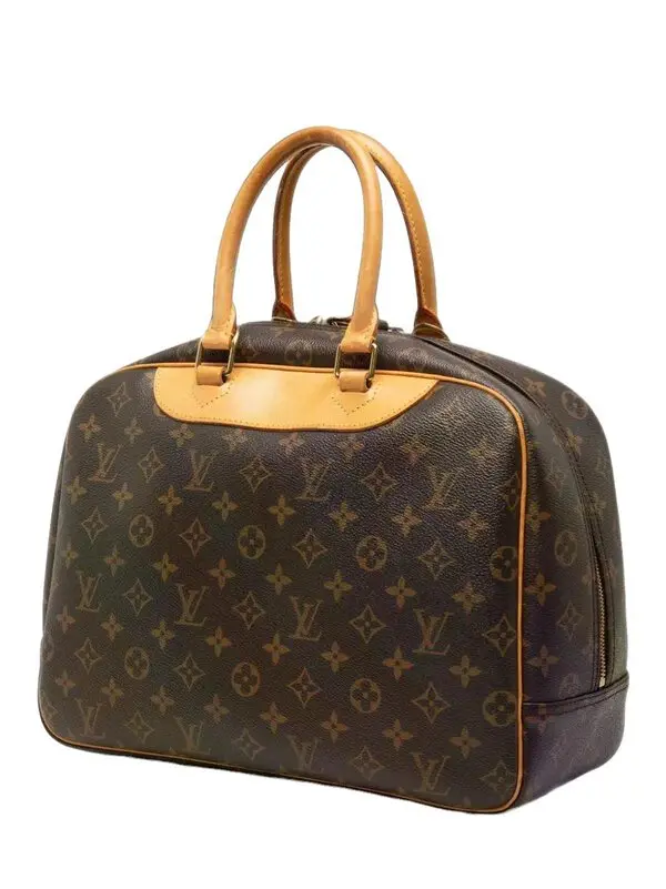 LOUIS VUITTON Monogram Deauville Handbag - Brown