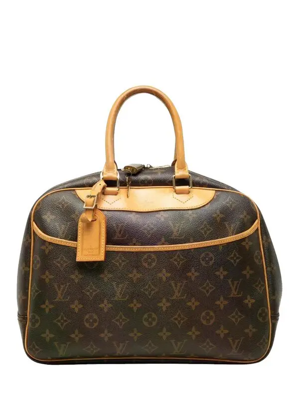LOUIS VUITTON 1998 Monogram Deauville Handbag - Brown