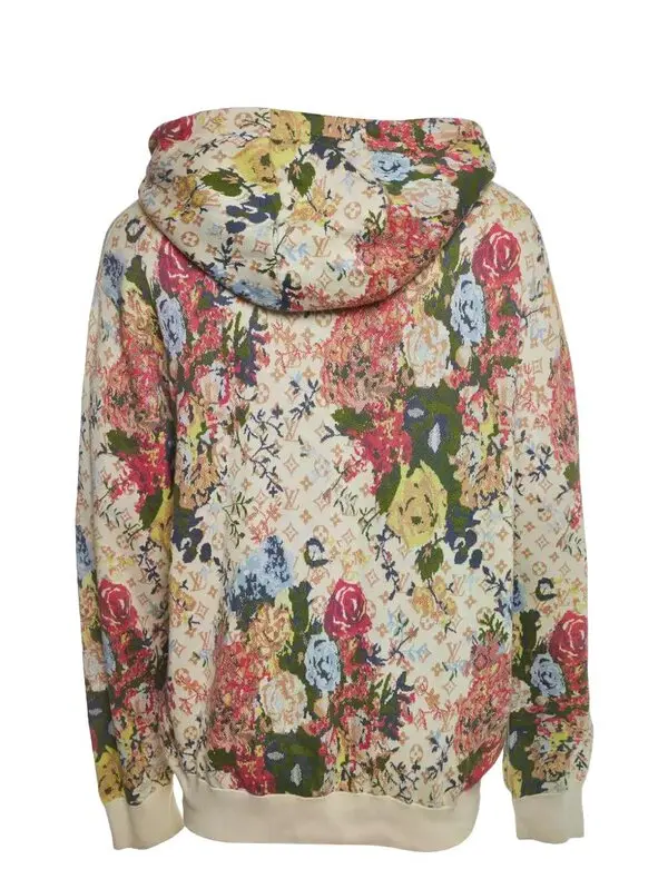 LOUIS VUITTON Monogram Floral Hoodie - Neutrals