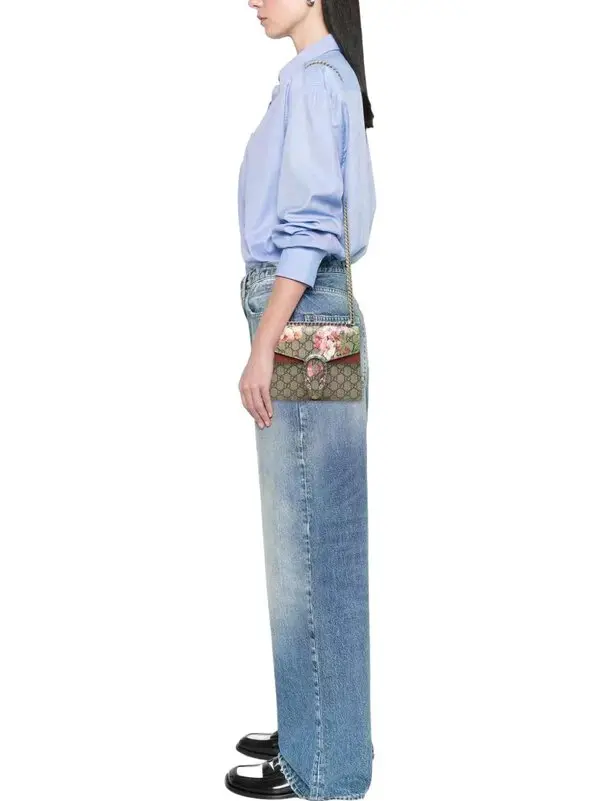 Gucci 2016-2026 Small Gg Supreme Blooms Dionysus Crossbody Bag - Neutrals