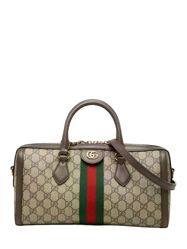 Gucci Ophidia Gg Supreme Satchel - Neutrals