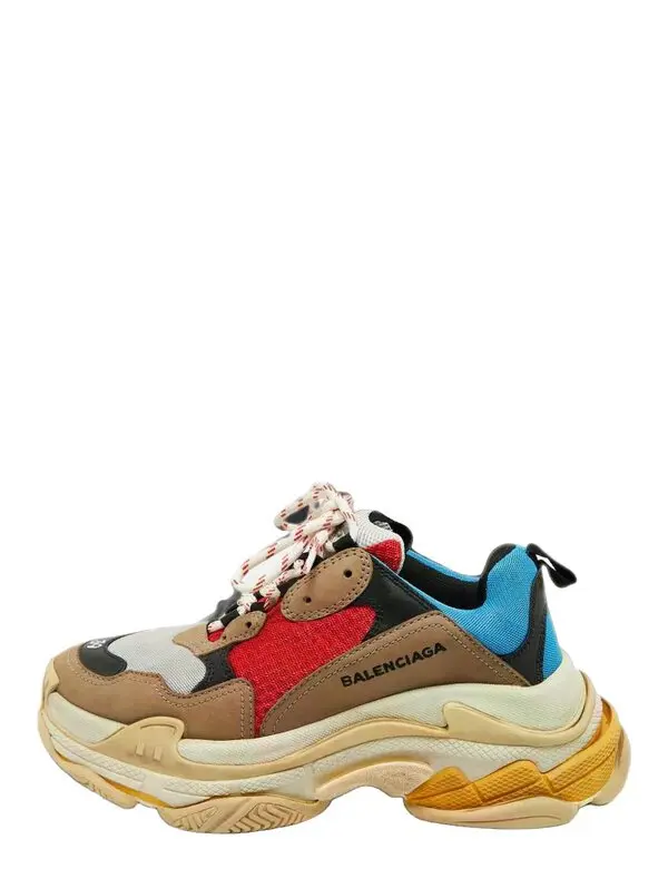 Balenciaga Triple S Mesh Sneakers - Brown