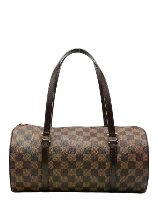 LOUIS VUITTON 2004 Damier Ebene Papillon 30 Handbag - Brown
