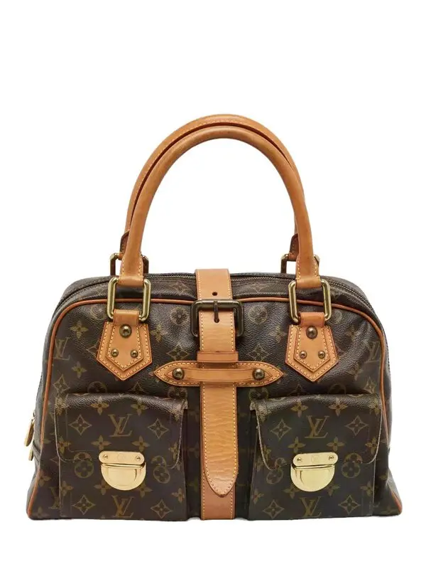 LOUIS VUITTON Monogram Canvas Manhattan Tote Bag - Brown