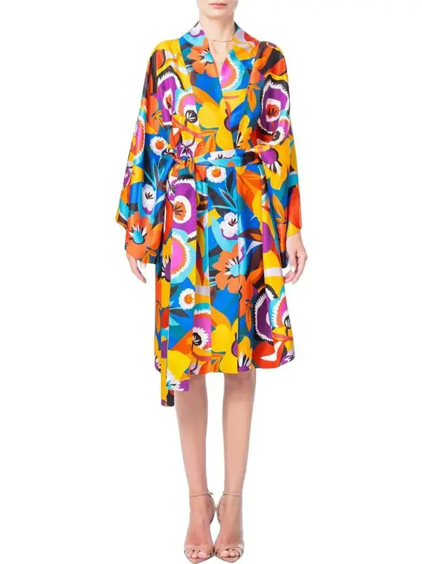 M.MARQUISE Arisa Floral-print Maxi Dress - Yellow