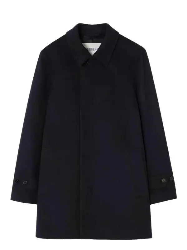 Burberry Mid-length Cashmere Car Coat - Blue