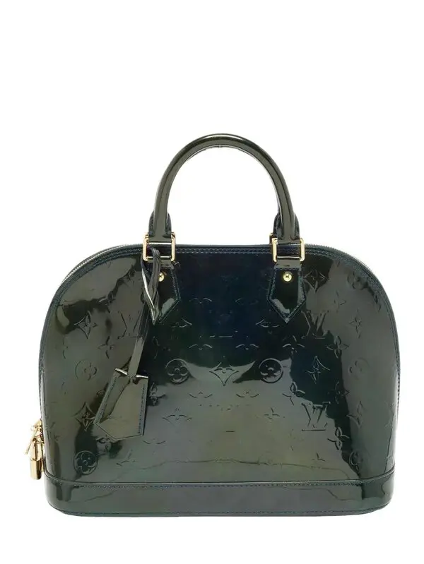LOUIS VUITTON Alma Monogram Vernis Tote Bag - Green