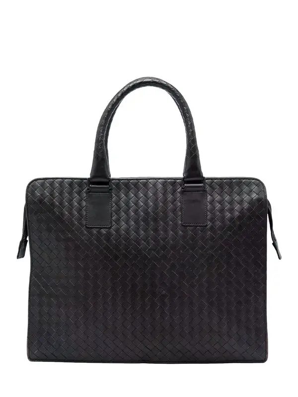 Bottega Veneta Nappa Intrecciato Business Bag - Brown