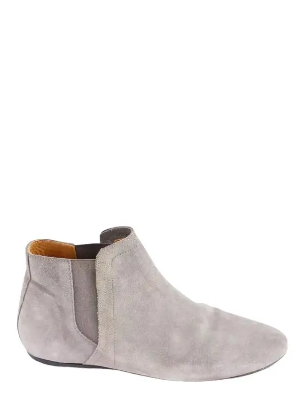 IRO PARIS Round-toe Suede Ankle Boots - Grey