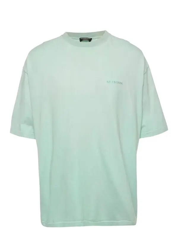 Balenciaga Oversized Crew-neck T-shirt - Green