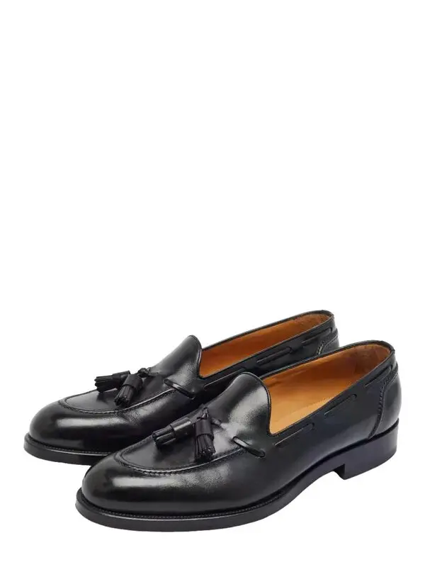 TOM FORD Leather Tassel Loafers - Black