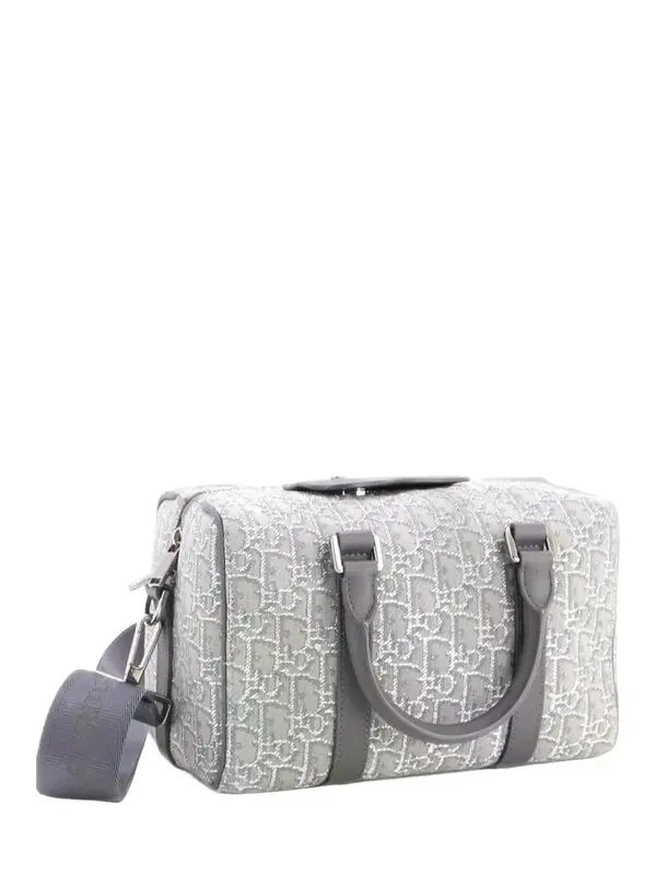 Dior Lingot Bag Oblique Canvas 26 Crossbody Bag - Grey