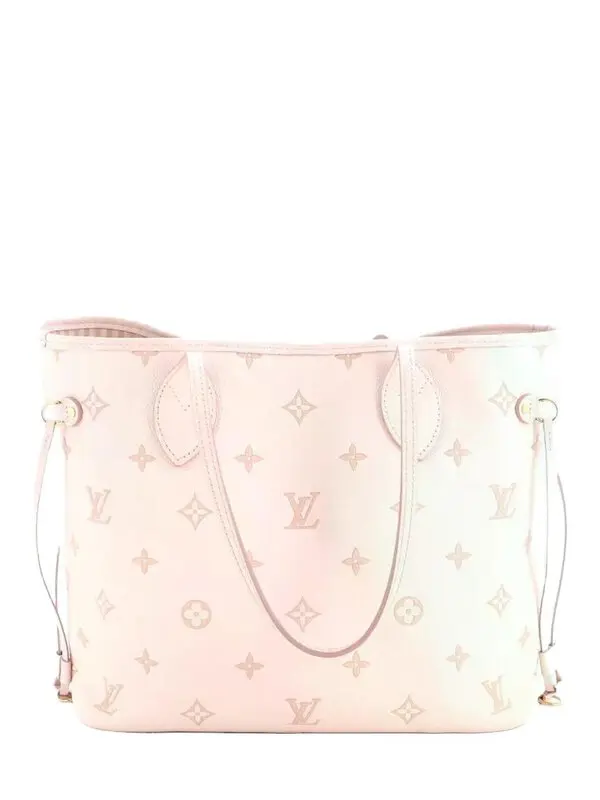 LOUIS VUITTON Neverfull Nm Monogram Empreinte Eden Mm Tote Bag - Neutrals