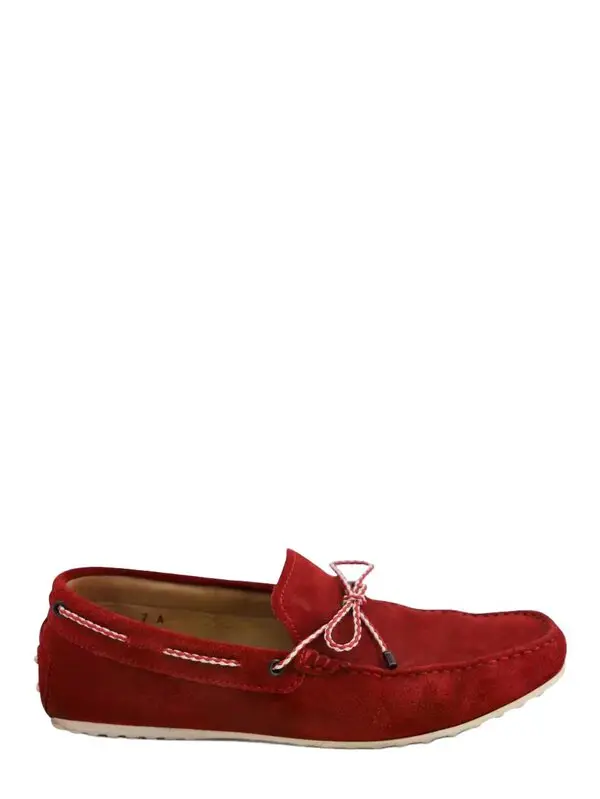 TOD'S Suede Gommino Loafers - Red