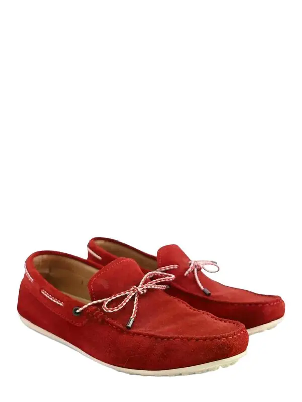 TOD'S Suede Gommino Loafers - Red
