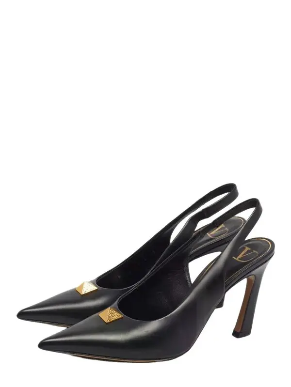 Valentino Garavani One Stud Slingback Pumps - Black